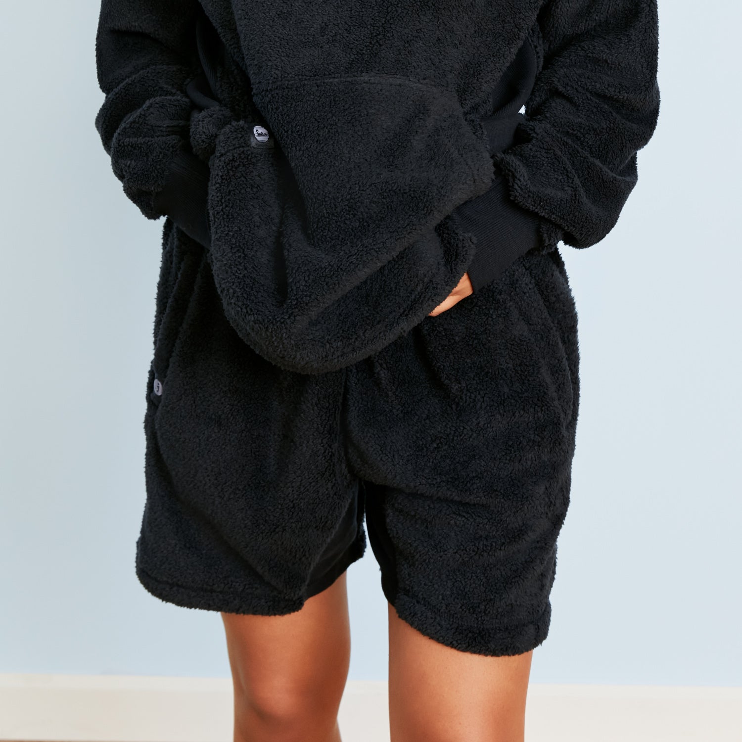 Sherpa Fleece | Floof Short | Jambys | Black