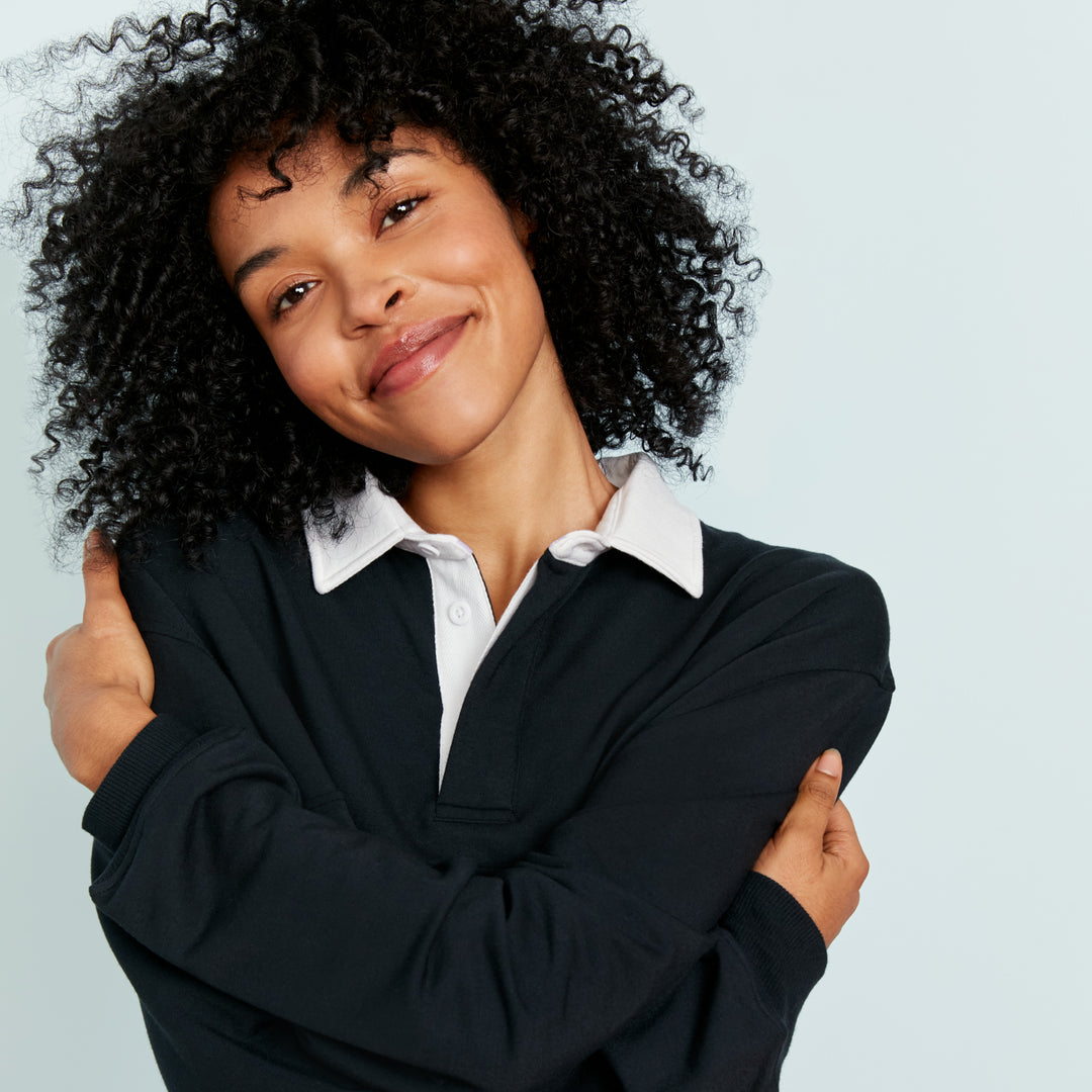 Hugby Rugby | Super-Soft French Terry Rugby | Jambys | Black