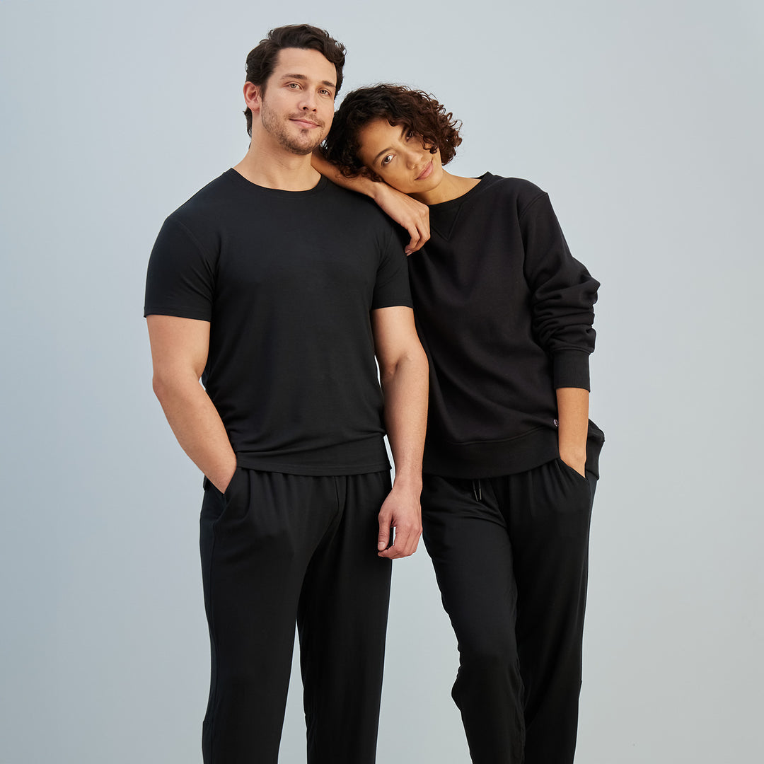 Breathable No-Sweat Sweatpants | Long Jambys | Jambys | Black