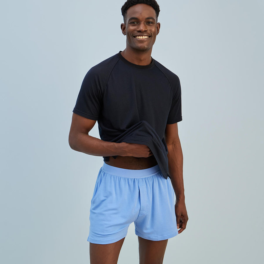 Boxers With Pockets | House Shorts | Jambys | Glacier