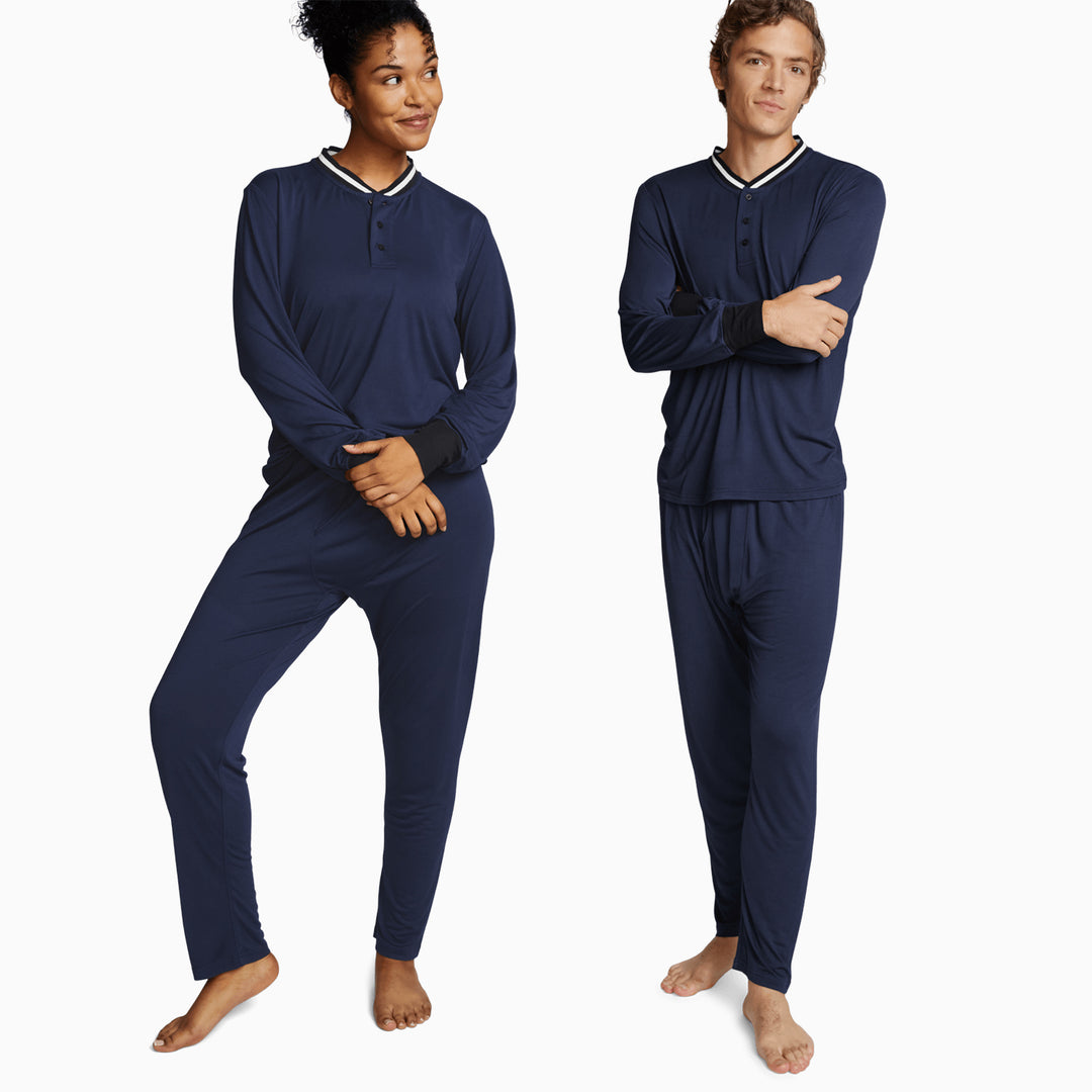 Lightweight Luxury Pajamas | Pajambys Top | Jambys | Navy/Black